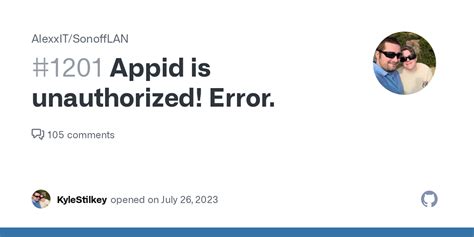 Appid Is Unauthorized Error Issue 1201 AlexxIT SonoffLAN GitHub