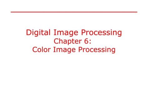 Color Image Processing Ppt