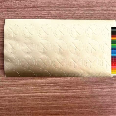 Gold Silver Foil Embossed Stickers Novoline Promotional Products