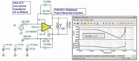 Differential Amplifier Stability Simulation Credit