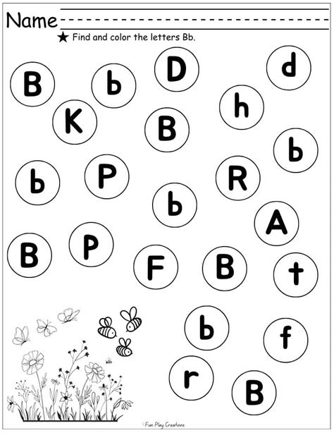 Free Letter B Worksheets