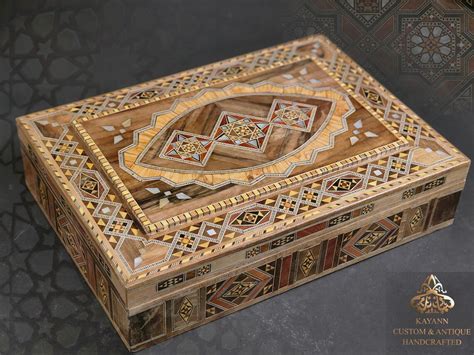Luxury Wooden Jewelry Box Handmade Box Inlaid With Mother Of Etsy