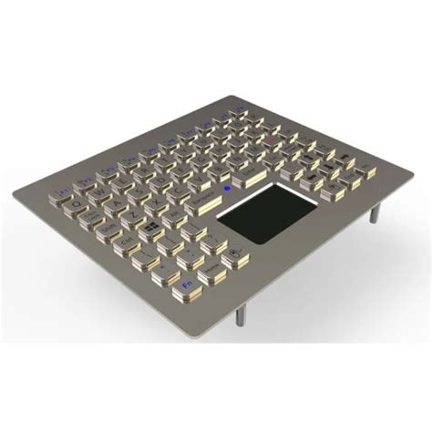 Panelmount Super Tiny Stainless Steel Keyboard With Touchpad And
