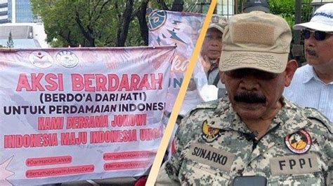 Mayjen Purn Sunarko Pimpin Demo Tolak Hasil Pilpres Massa Tandingan