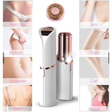 Female Mini Electric Epilator Body Facial Lipstick Shape Shaving