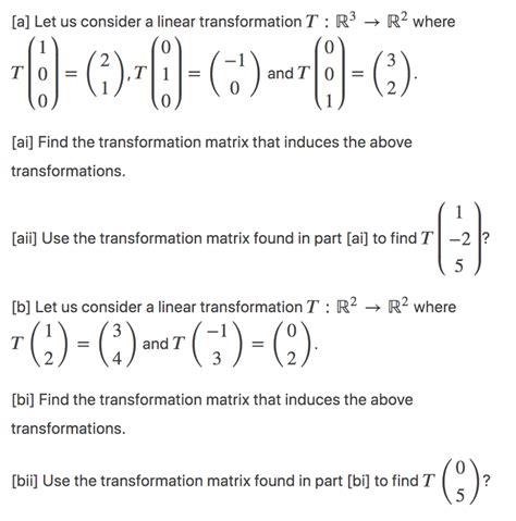 solved [a] let us consider a linear transformation t r3→r2