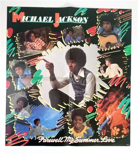 Very Rare Vintage Michael Jackson Poster 1984 Printed In Usa Motown