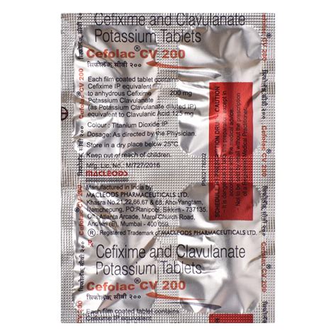 Cefolac Cv 200 Tablet Jeevandip