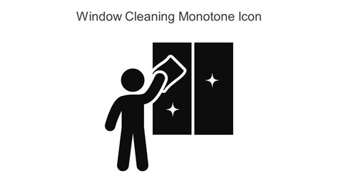 Window Cleaning Monotone Icon In Powerpoint Pptx Png And Editable Eps Format PPT Sample