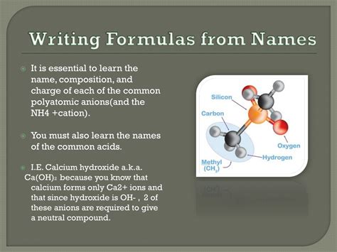 PPT Naming And Writing Formulas For More Complex Compounds Section PowerPoint Presentation