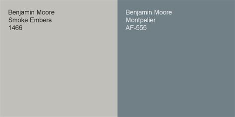 Benjamin Moore Smoke Embers Vs Benjamin Moore Montpelier Comparison