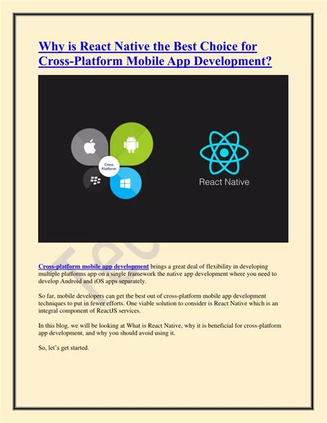 Ppt Why Is React Native The Best Choice For Cross Platform Mobile App Development Powerpoint