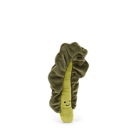 Jellycat Vivacious Vegetable Kale Leaf Soft Teddy Toy Small Kins