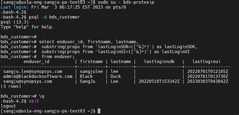 Db Query To List Up All Users Last Login Time In Protex