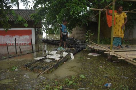 Flood Affected Assam Brahmaputra River Water Above Danger Level