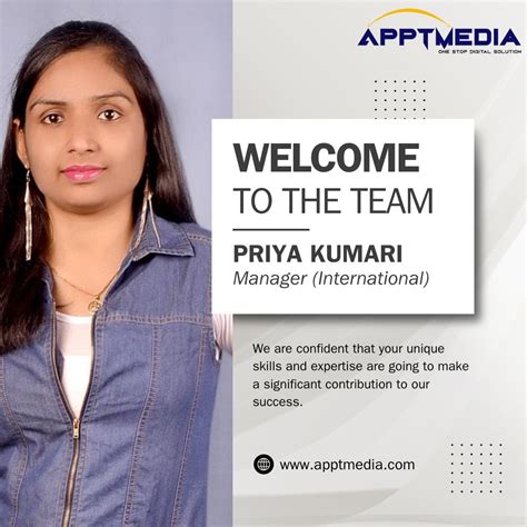 apptmedia on linkedin welcome aboard priya kumari we know you ll do
