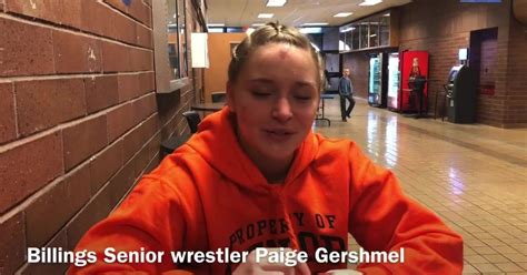 Billings Senior Wrestler Paige Gershmel Shooting For Success