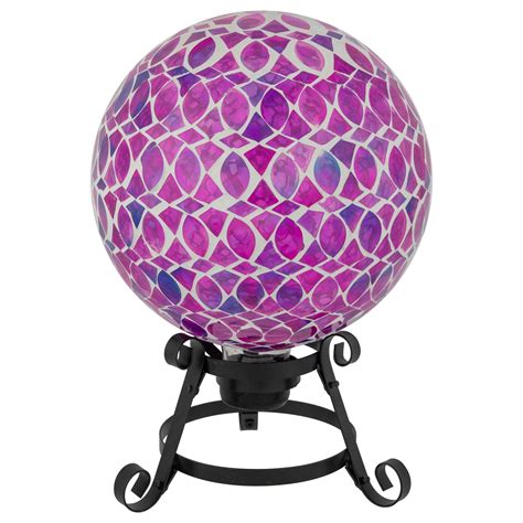 Irridescent Purple Mosaic Glass Gazing Ball Artofit