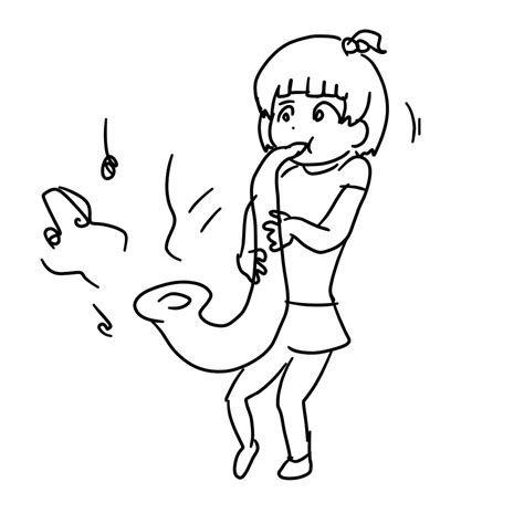 「なんかすごいおもしろいこと思いついたきがしたんだが わすれちゃった ブラスバンド育ちゃんでも投げとくか 」まさしp🔞の漫画