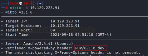 Knife HacktheBox Walkthrough
