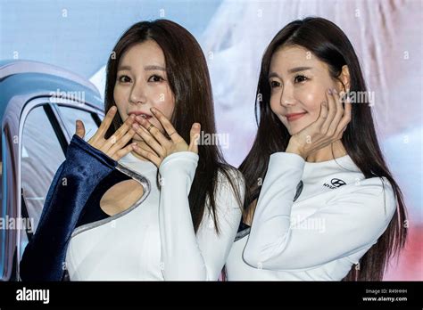 Kuala Lumpur Malaysia 25th November 2018 Korean Car Show Models At