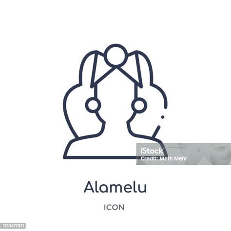 인도에서 선형 알라 루 아이콘 개요 컬렉션입니다 얇은 라인 알람 아이콘 흰색 배경에 고립 알람 루 유행 그림 0명에 대한 스톡 벡터 아트 및 기타 이미지 Istock