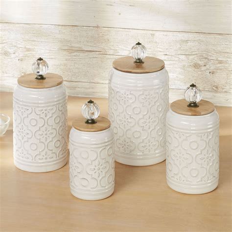 Jars Containers Canister Set Of4 Kitchen Storage Home Living Etna