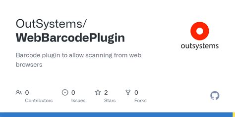 Github Outsystems Webbarcodeplugin Barcode Plugin To Allow Scanning From Web Browsers