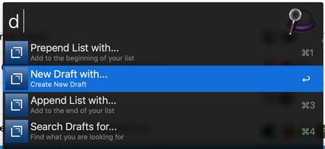 swipe my alfred workflow for drafts for mac drafts for mac drafts