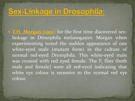 Sex Linked Inheritance Pptx