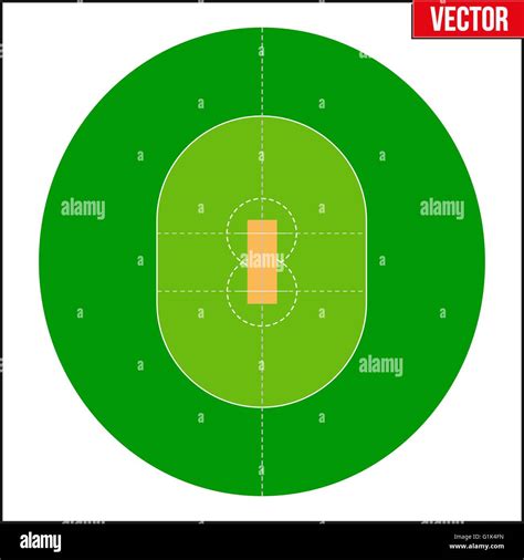 Cricket Field Vector Illustration Stock Vector Image And Art Alamy