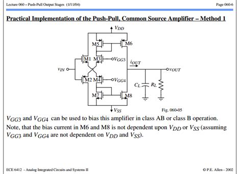 Biasing Of Pushpull Amplifier Forum For Electronics