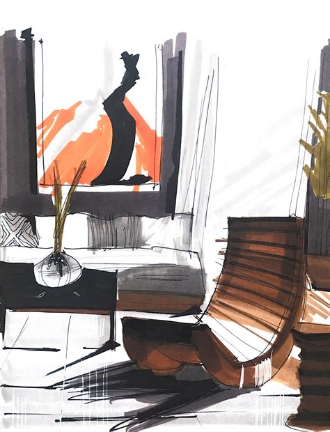 interior copy sketch behance