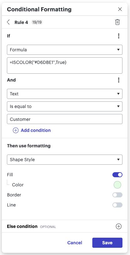 How Do I Visualize That A Rule Is Toggled On Off With Conditional
