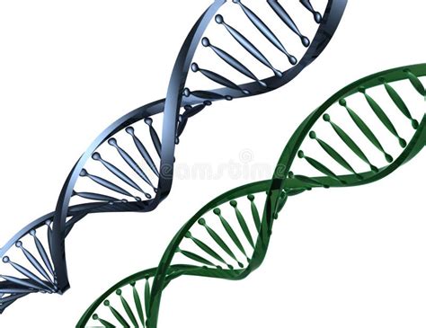Dna Code 3d Concept Isolated 3d Rendered Illustration Stock