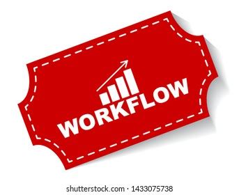 Red Vector Illustration Banner Workflow Stock Vector Royalty Free 1433075738 Shutterstock