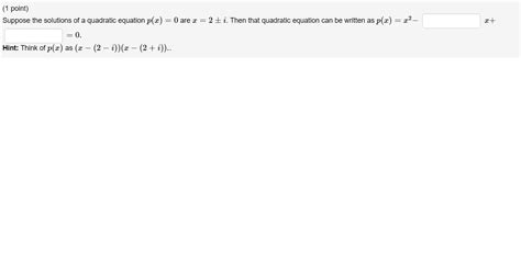 solved suppose the solutions of a quadratic equation p x