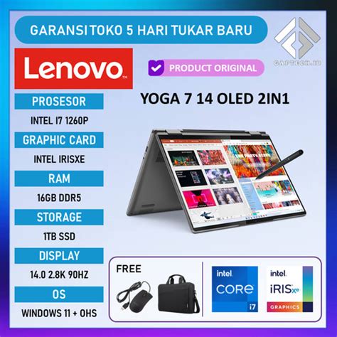 Jual Lenovo Yoga Oled Touch I P Gb Tb Win Office Stylus Pen Unit Only
