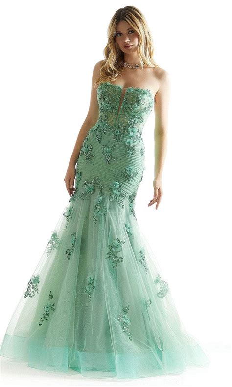 Mori Lee 49008 Ruched Mermaid Prom Dress Couture Candy