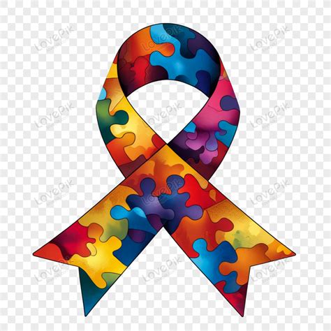 퍼즐 조각 리본