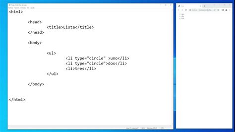 Como Hacer Una Lista En Html Bloc De Notas 🚀 Youtube