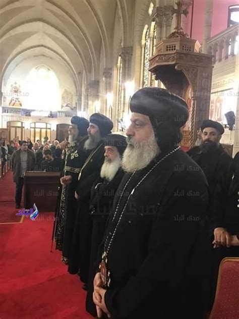 البابا تواضروس يصلى صلاة الشكر بمقر إيبارشية باريس