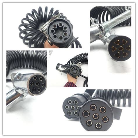 Semi Trailer Connecting Wire 7 Core Spiral Wire Assembly 7 Hole Wire