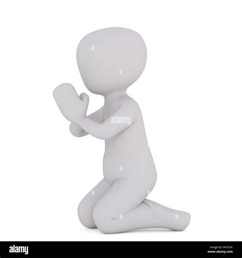 Vector Cartoon Man Kneeling In High Resolution Stock Photography And