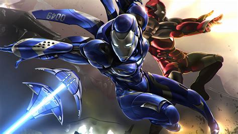 Iron Man And Pepper Potts Rescue Suit Superheroes Wallpapers Iron Man