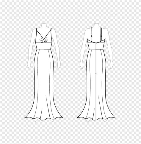 드레스 의류 패션 디자인 드로잉 패턴 인어 꼬리 화이트 손 Png Pngegg