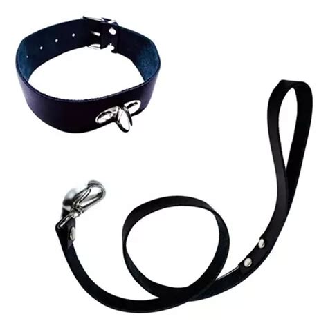 Collar Sado Cuero Juguete Erotico Bondage Bdsm Fetiche Cuotas sin interés