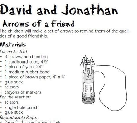 7 Best David And Jonathan Bible Activities Images On Pinterest Bible
