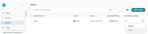 How To Delete A Device From Arduino Cloud Arduino Help Center