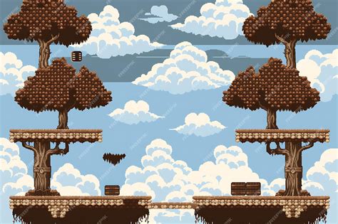 Premium Photo Arcade Game Levels Map With Floating Islands